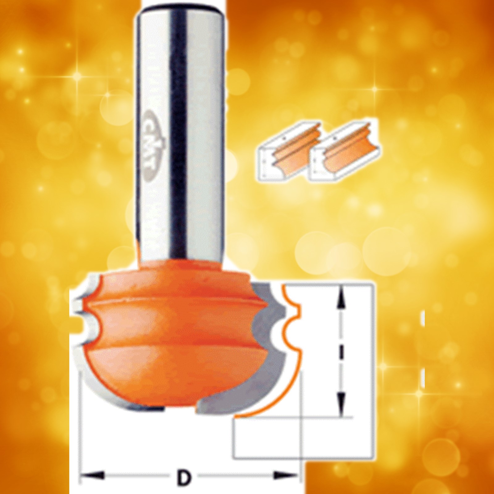 CMT Molding Router Bit System Profile B, 1/2" shank - Mike's Tools