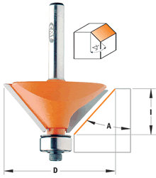 CMT Carbide Tipped Chamfer Router Bits - Mike's Tools